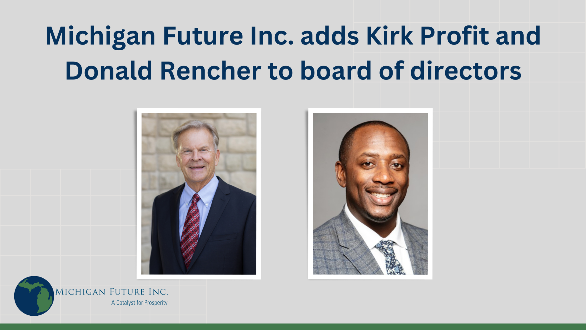 Michigan Future Inc. adds Kirk Profit and Donald Rencher to board of ...